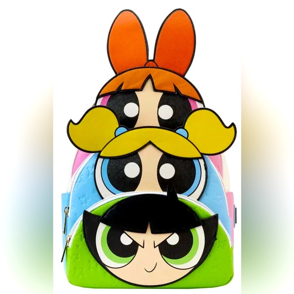 Loungefly | Bags | Loungefly Cartoon Network Power Puff Girls Triple ...